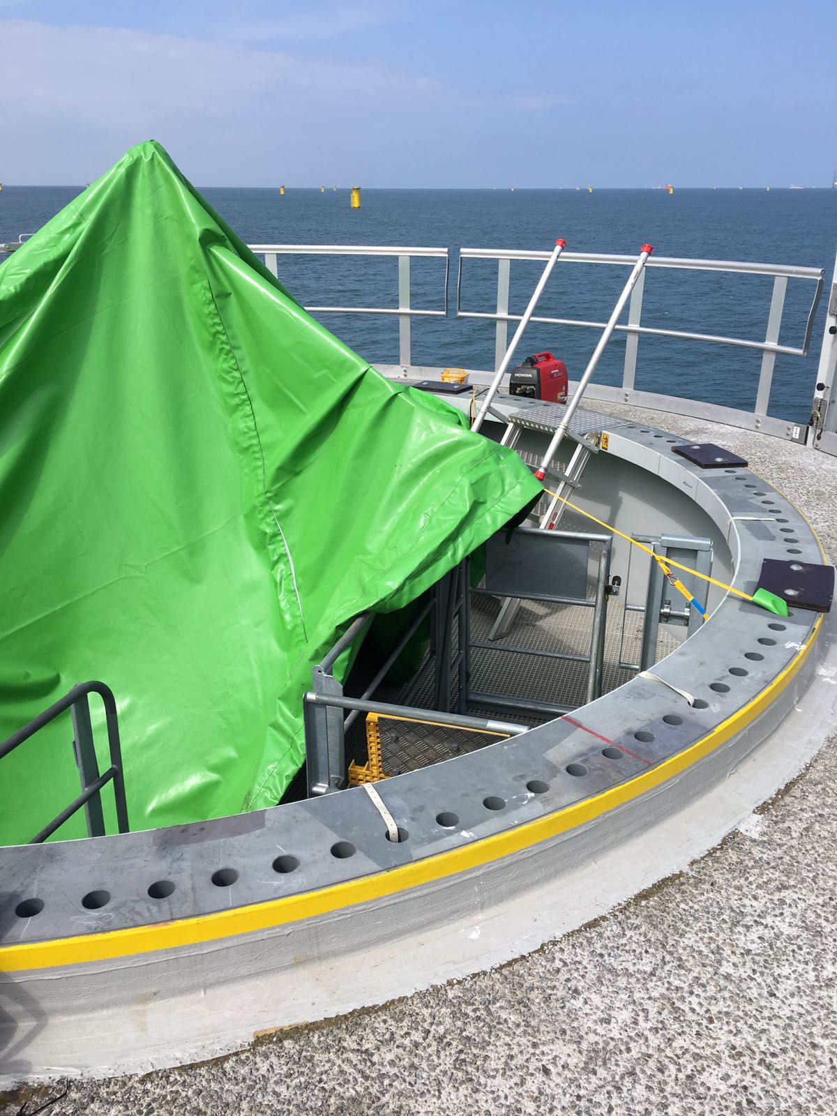 TP covers for offshore wind farm construction