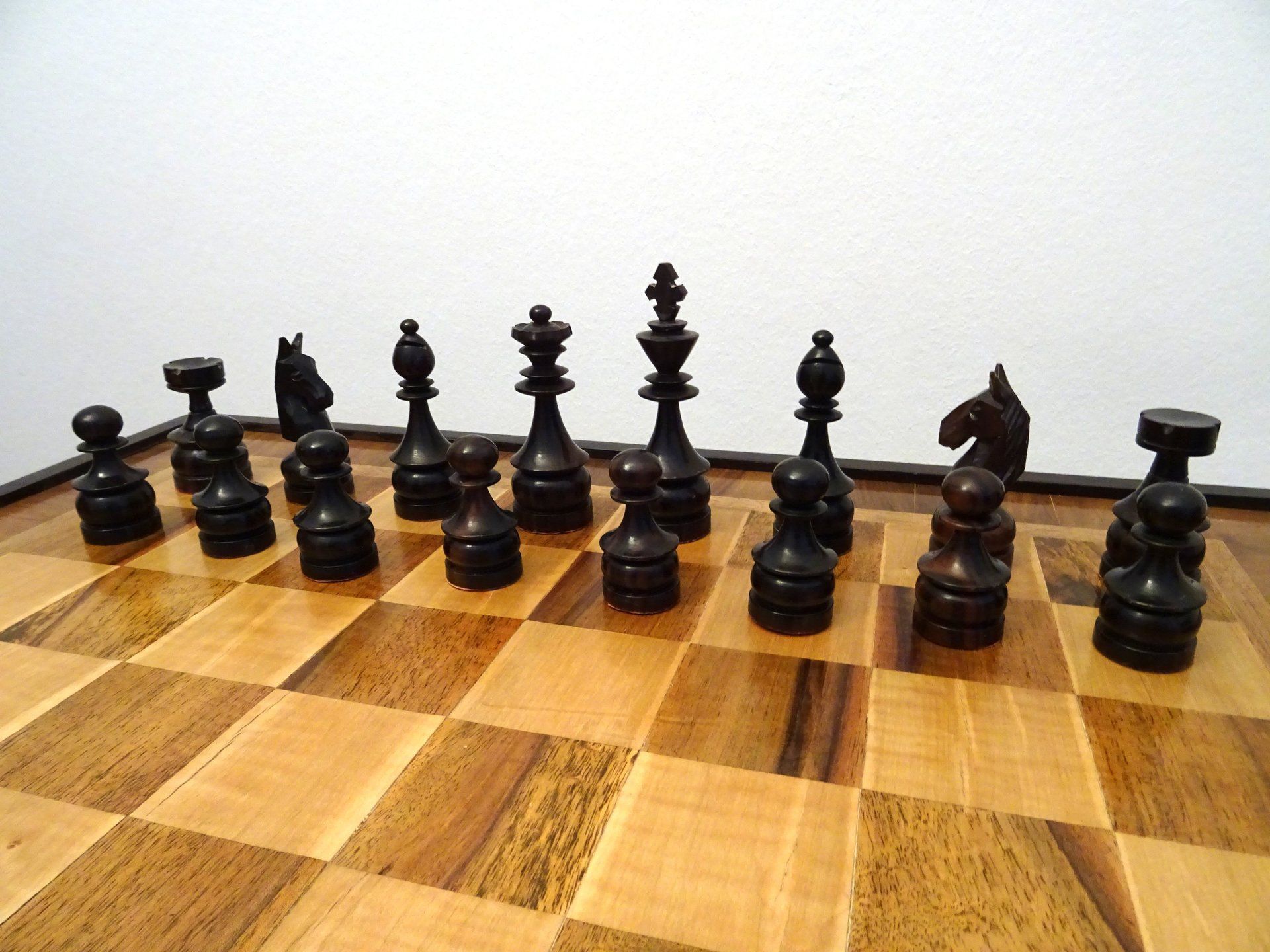 Philippine Staunton Chess Set, Club Size (4.5"), ca. 1950-1970