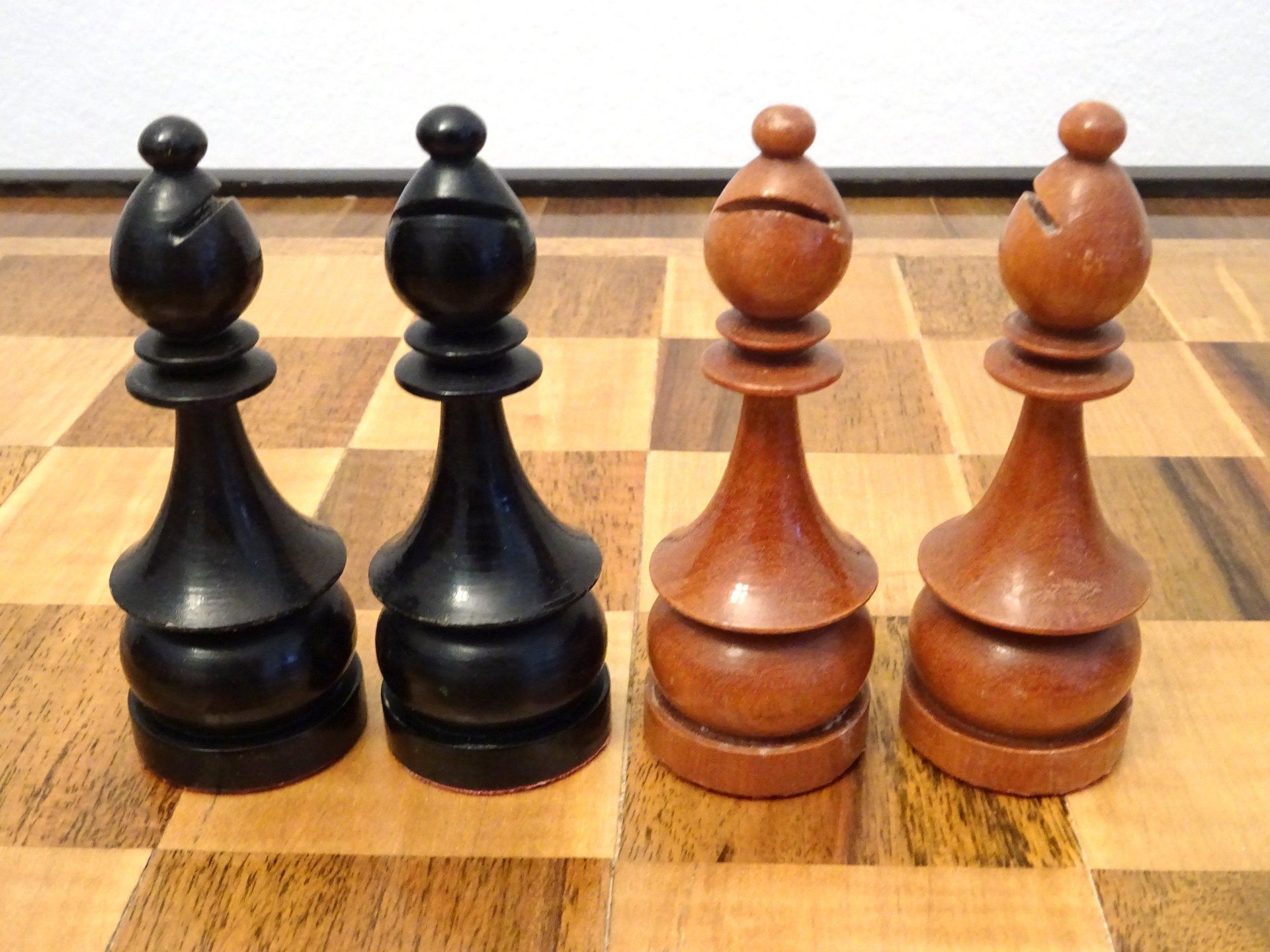 Philippine Staunton Chess Set, Club Size (4.5"), ca. 1950-1970
