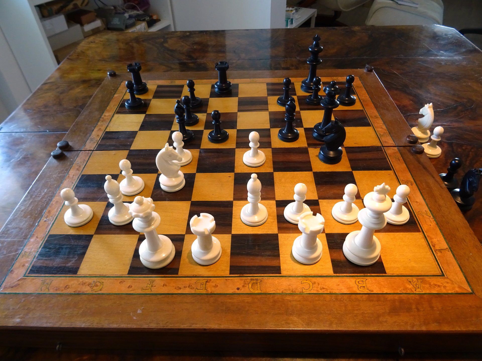 Uhlig Staunton Chess Set, ca. 1900