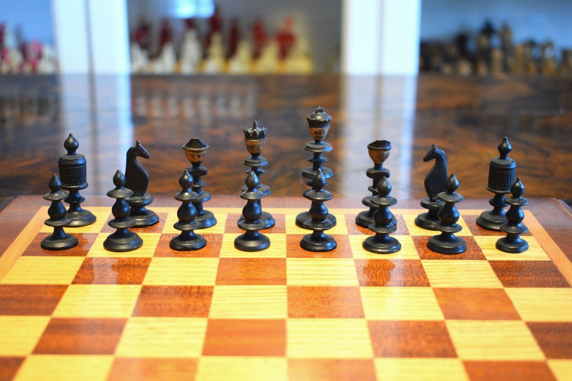 German "Toy" Chess Set, mid 19th century