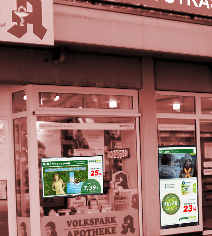 APTV digitales Apotheken-Schaufenster