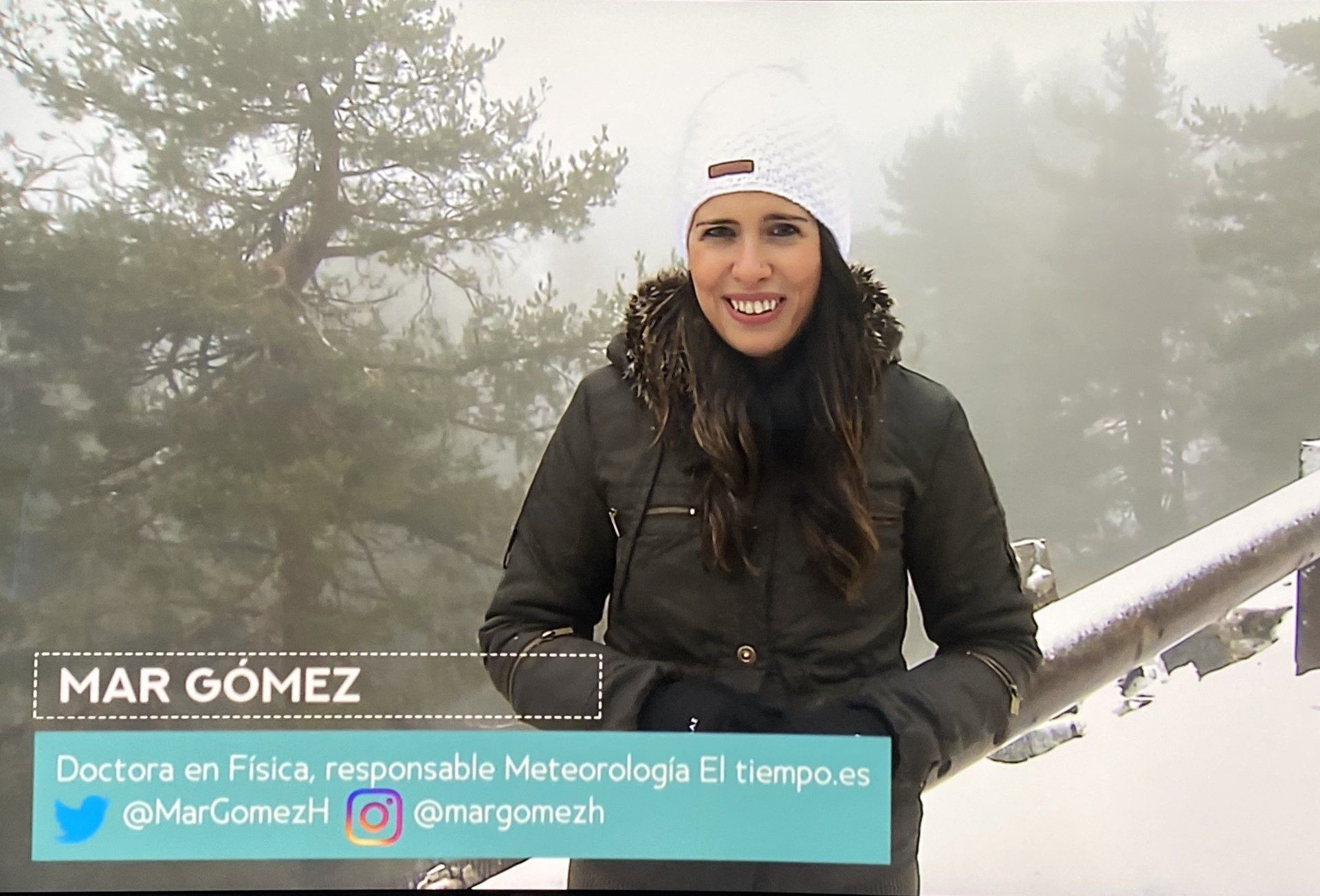 Mar Gómez meteoróloga el tiempo