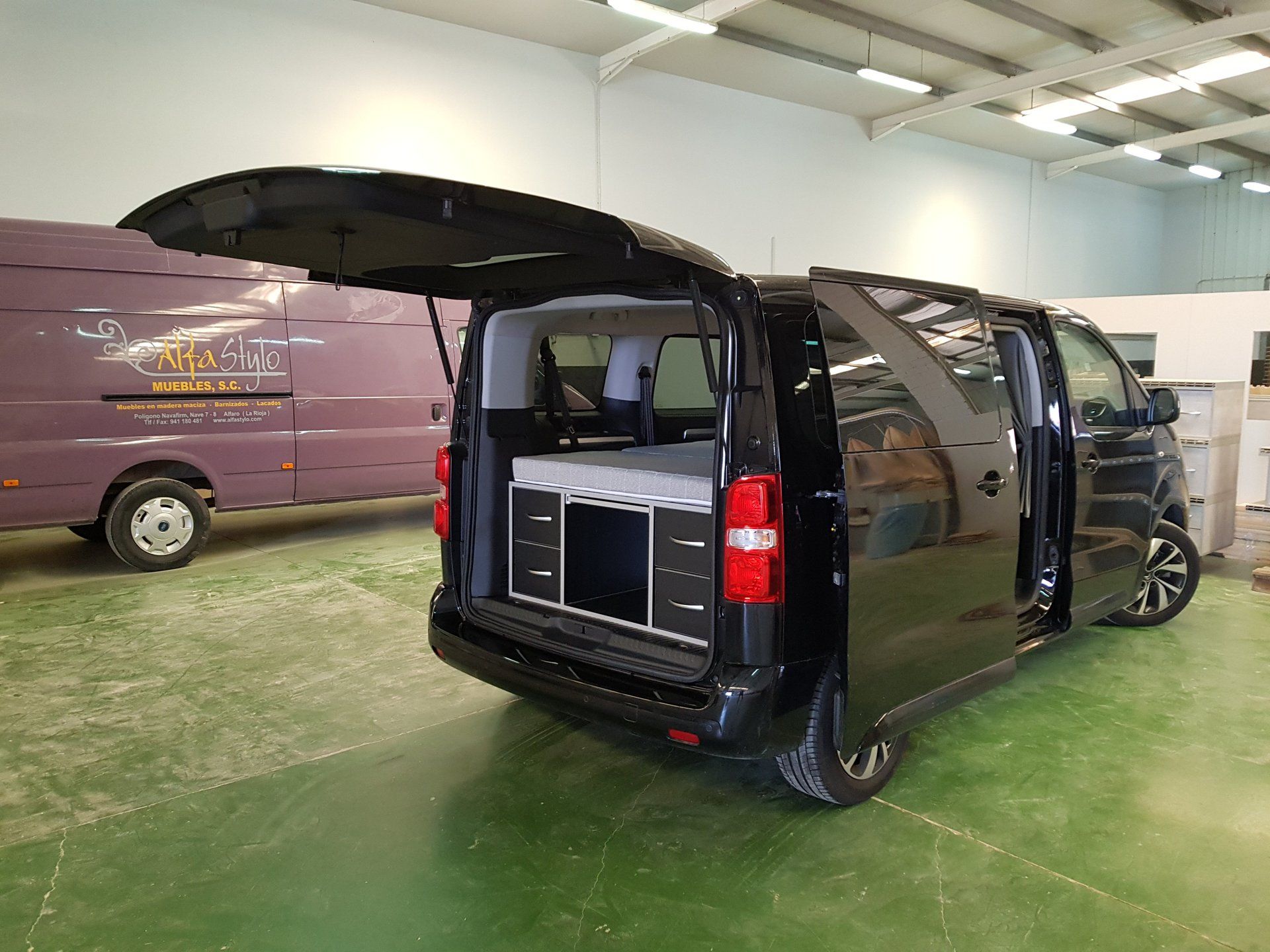 mueble camper para citoen spacetourer, kit camper citoen spacetoure