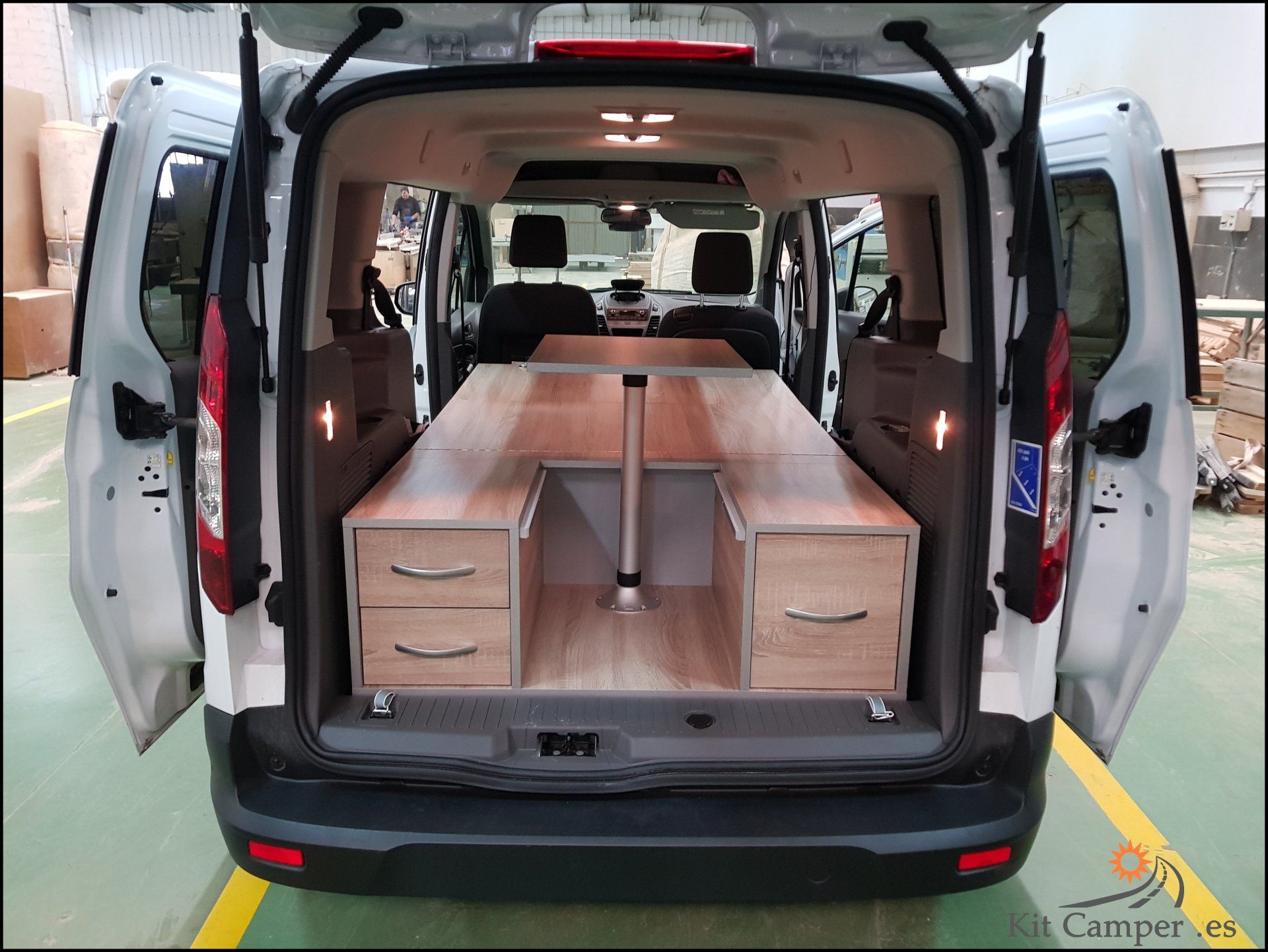 kit camper para transit connect, mueble para camperizar ford