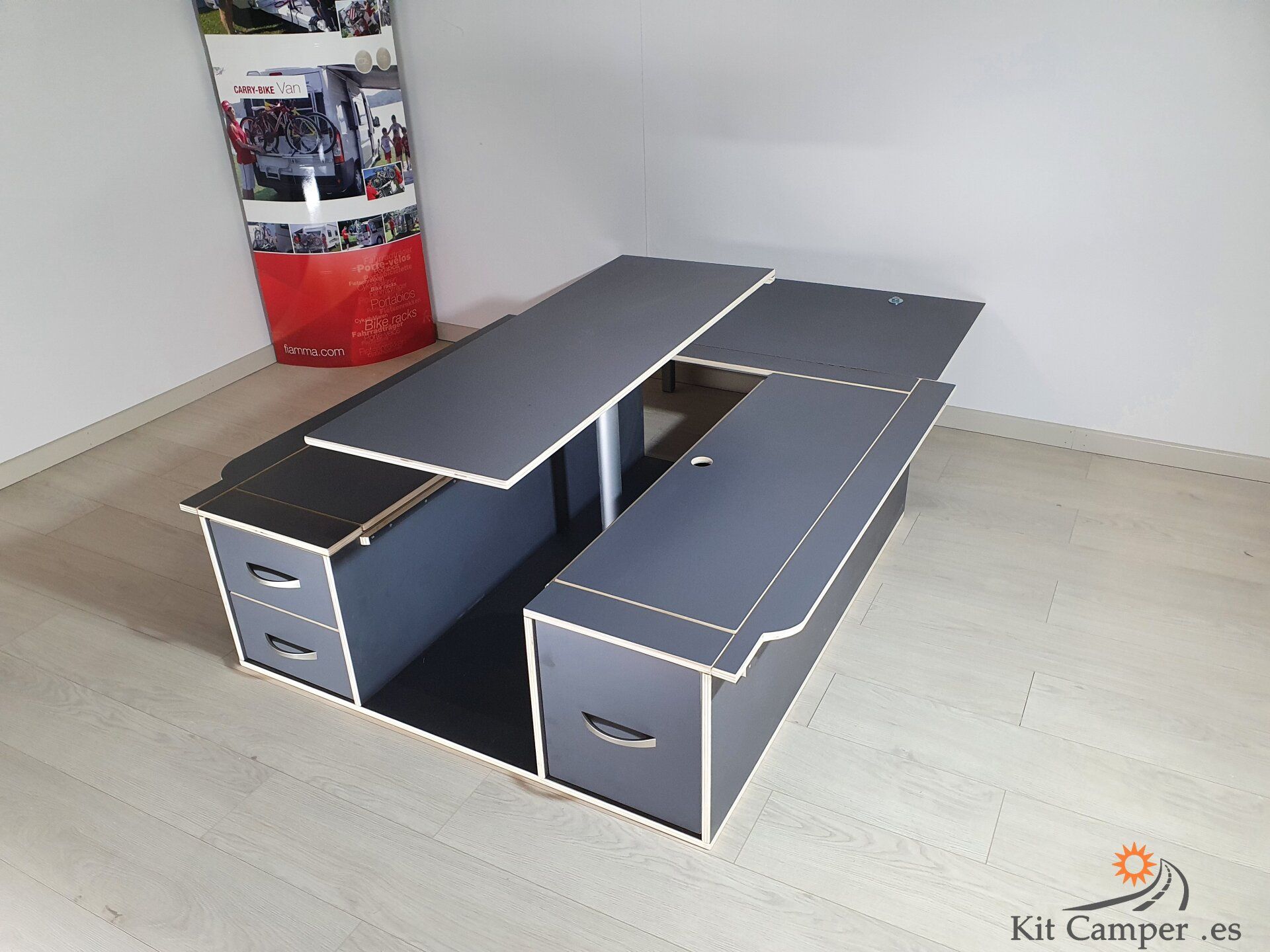 Mueble kit camper para camperizar transit custom, viano o vito