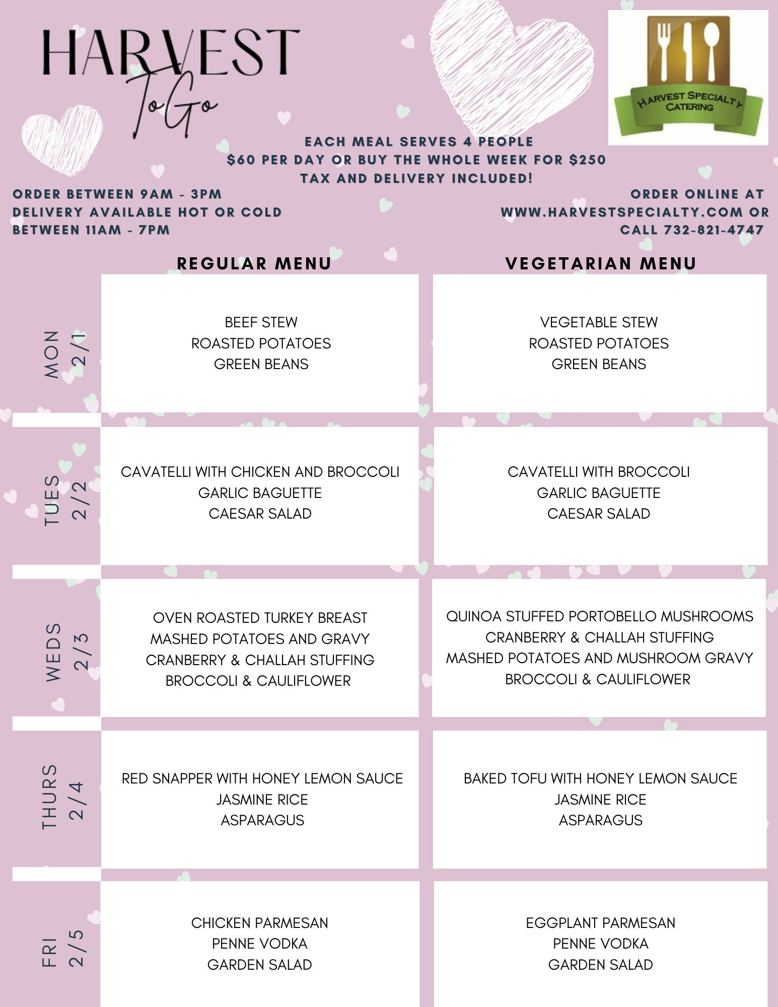 Harvest Specialty Catering Home Page