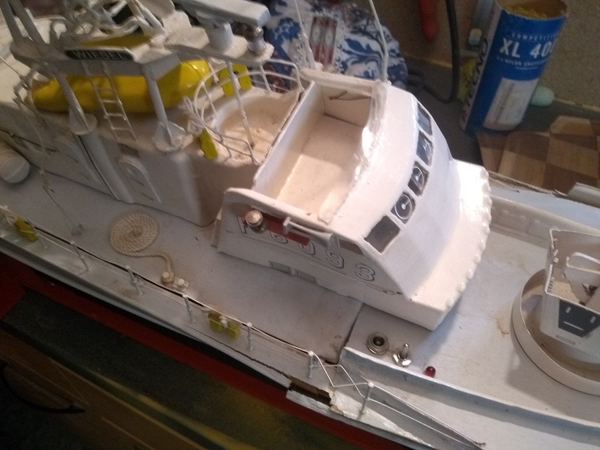 Baubericht Schnellboot Wiesel von Graupner