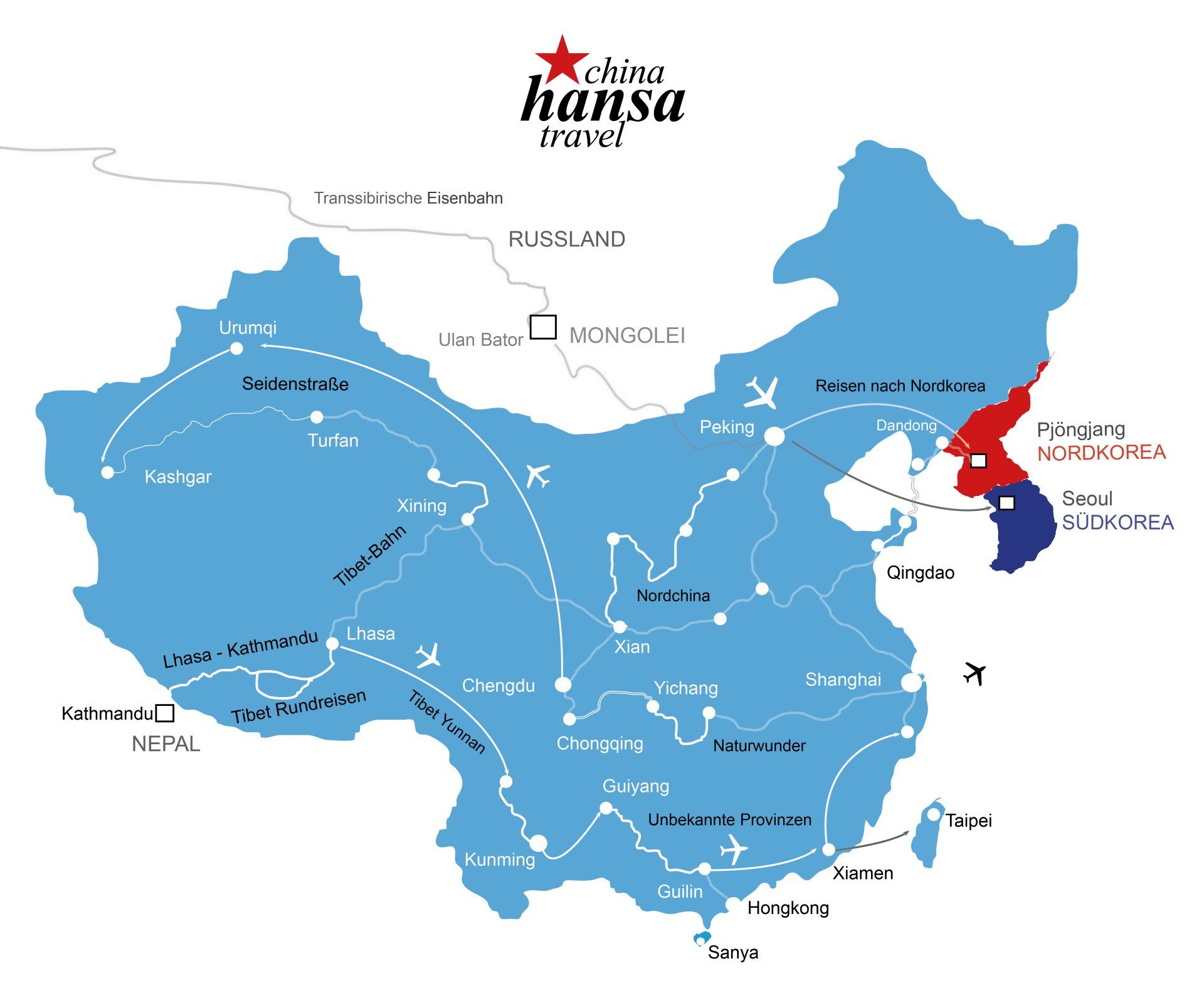 China Reisen China Rundreisen Tibet Rundreise - China Hansa Travel