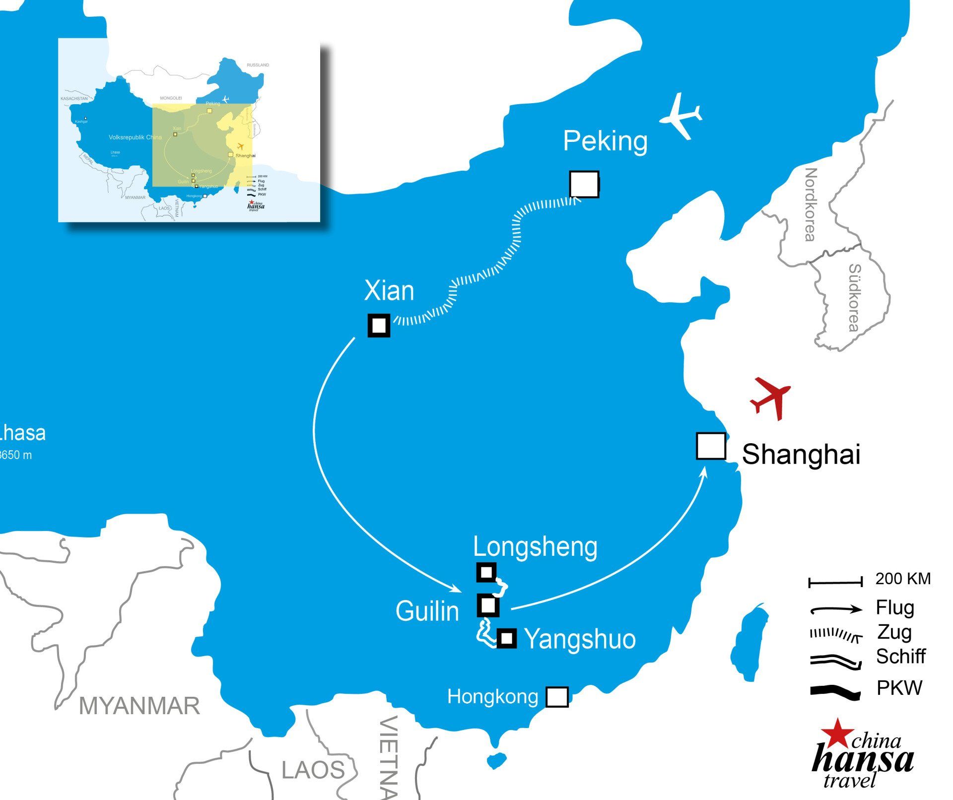 China Reisen China Rundreisen Tibet Rundreise - China Hansa Travel