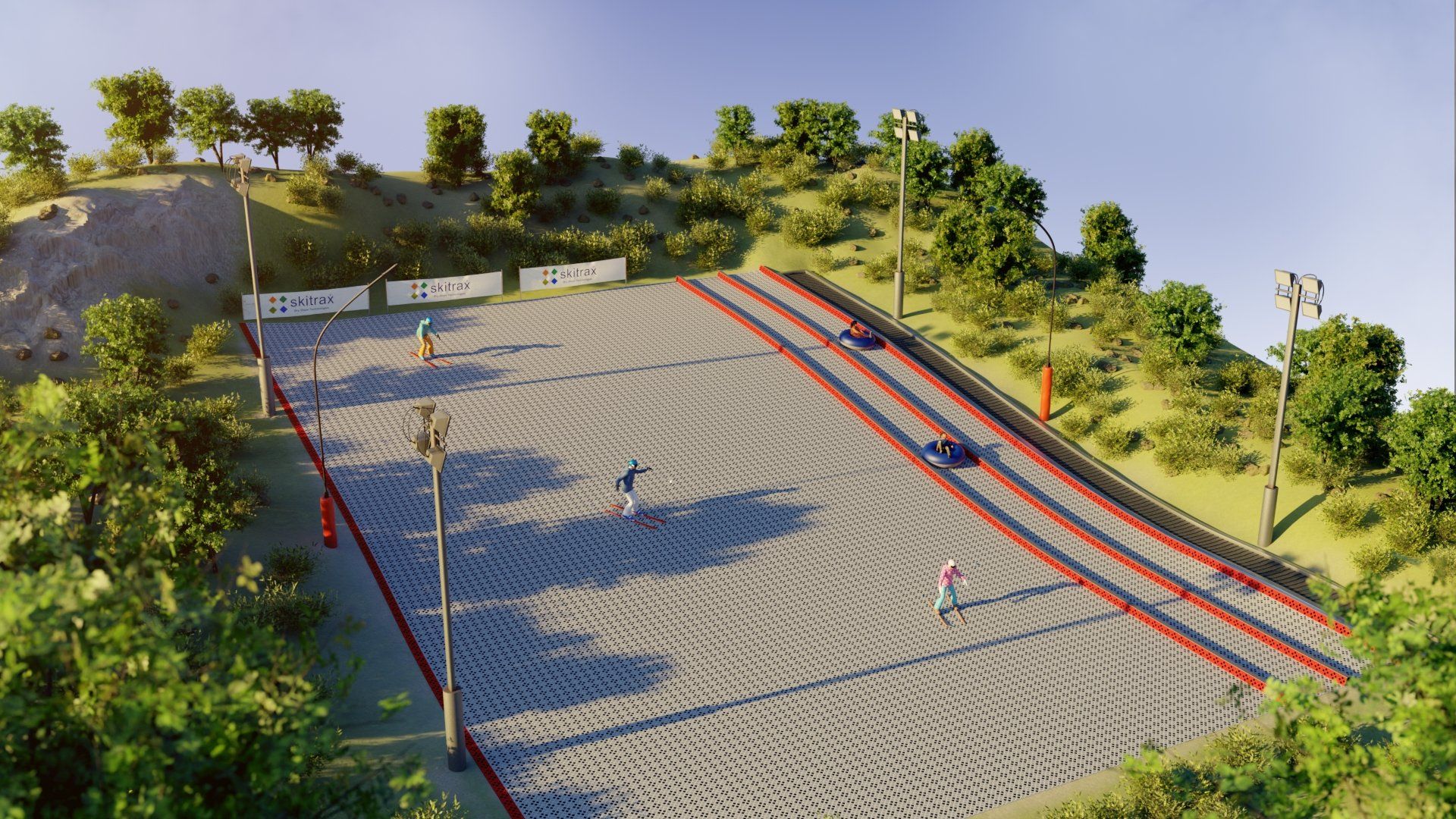 Skitrax World - TubTrax - Gleitmatten für Tubing Bahnen