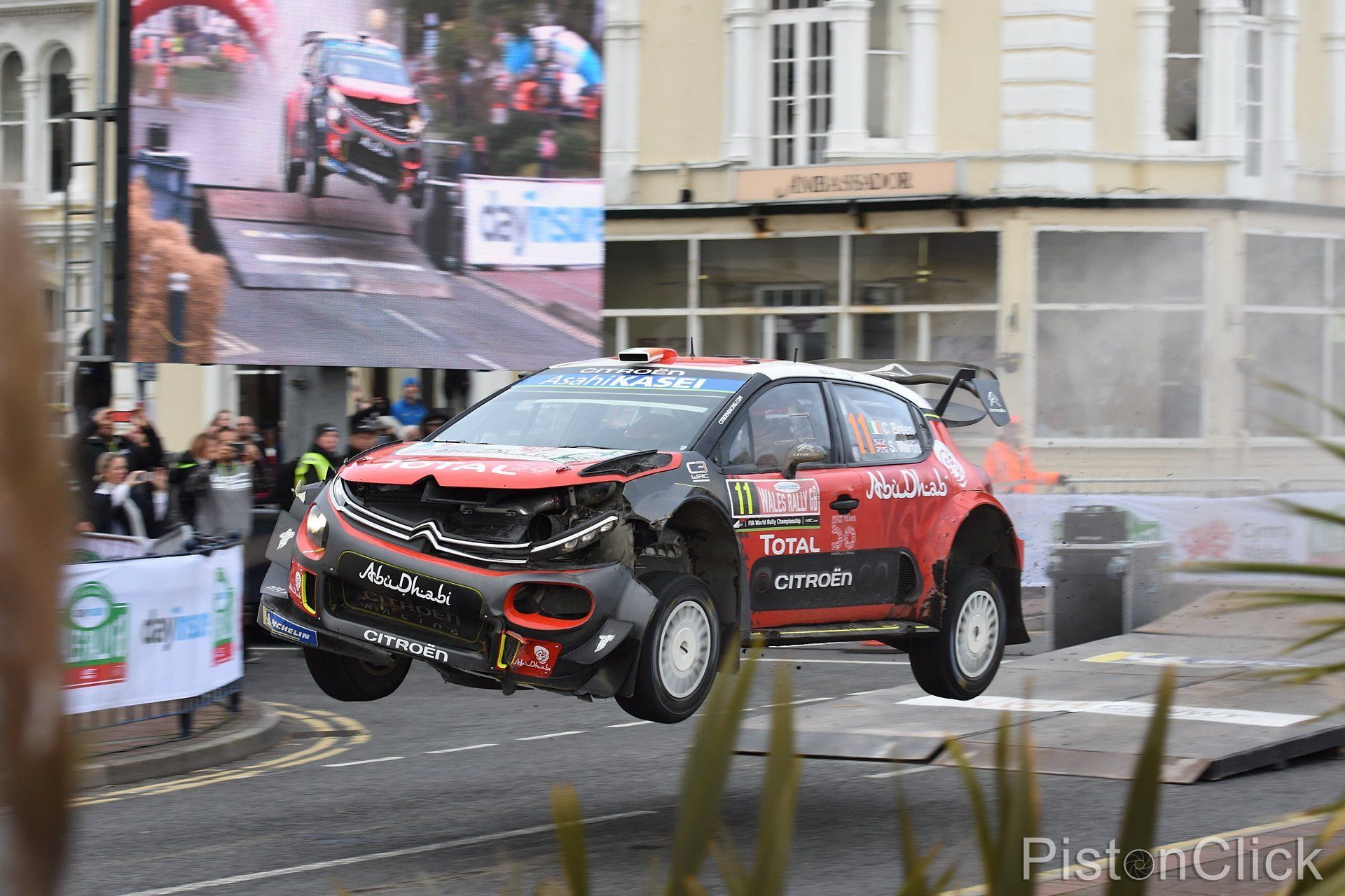 The Wales Rally GB 2018 from the town of Llandudno