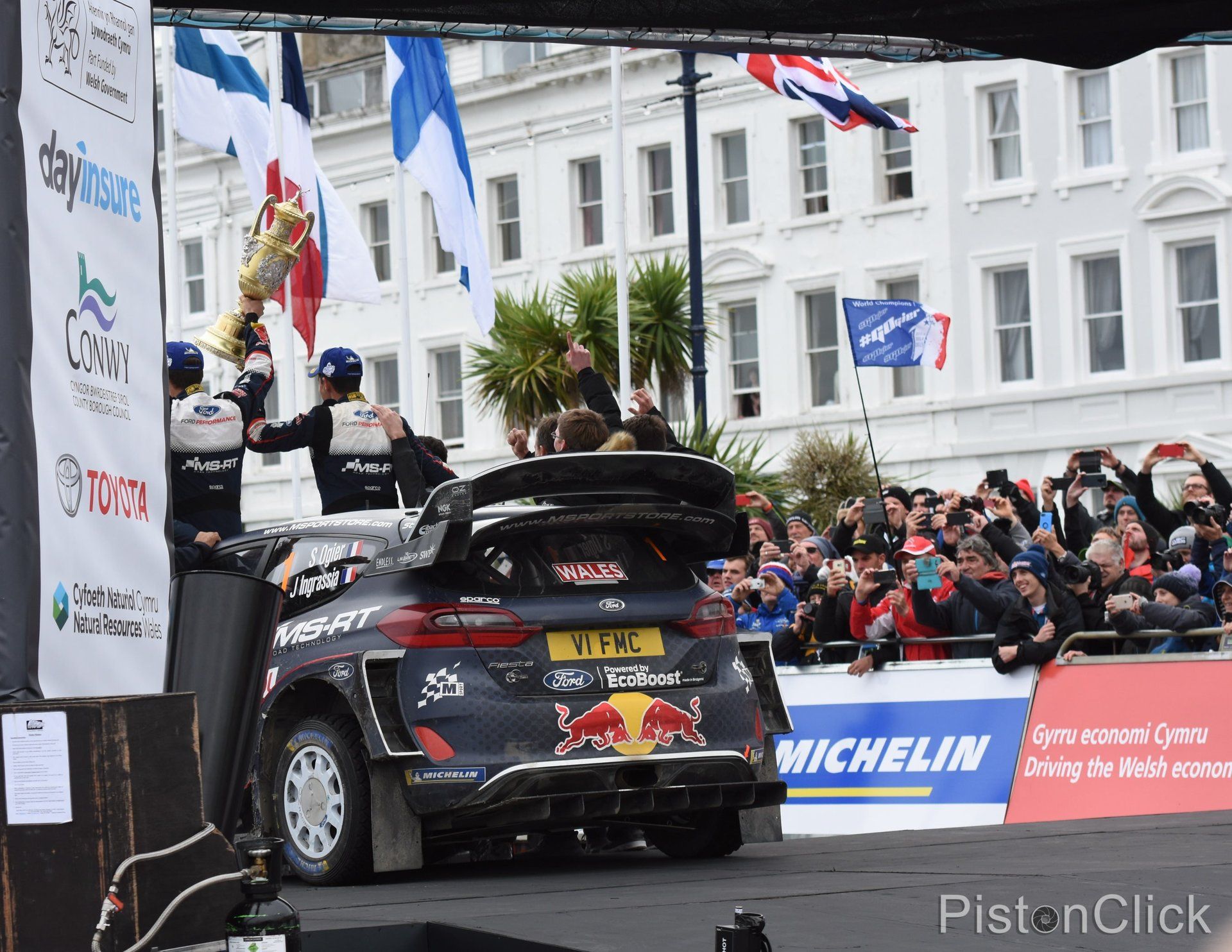 The Wales Rally GB 2018 from the town of Llandudno