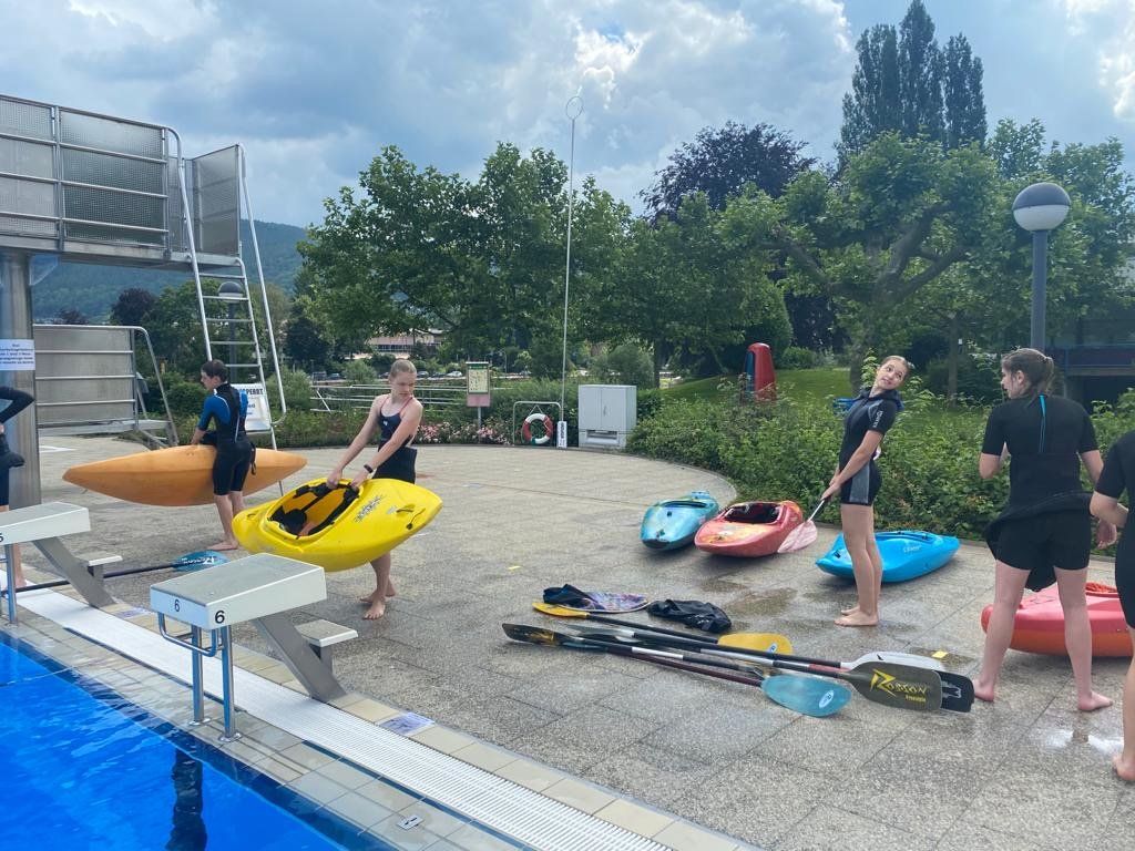 Training im Eberbacher Freibad