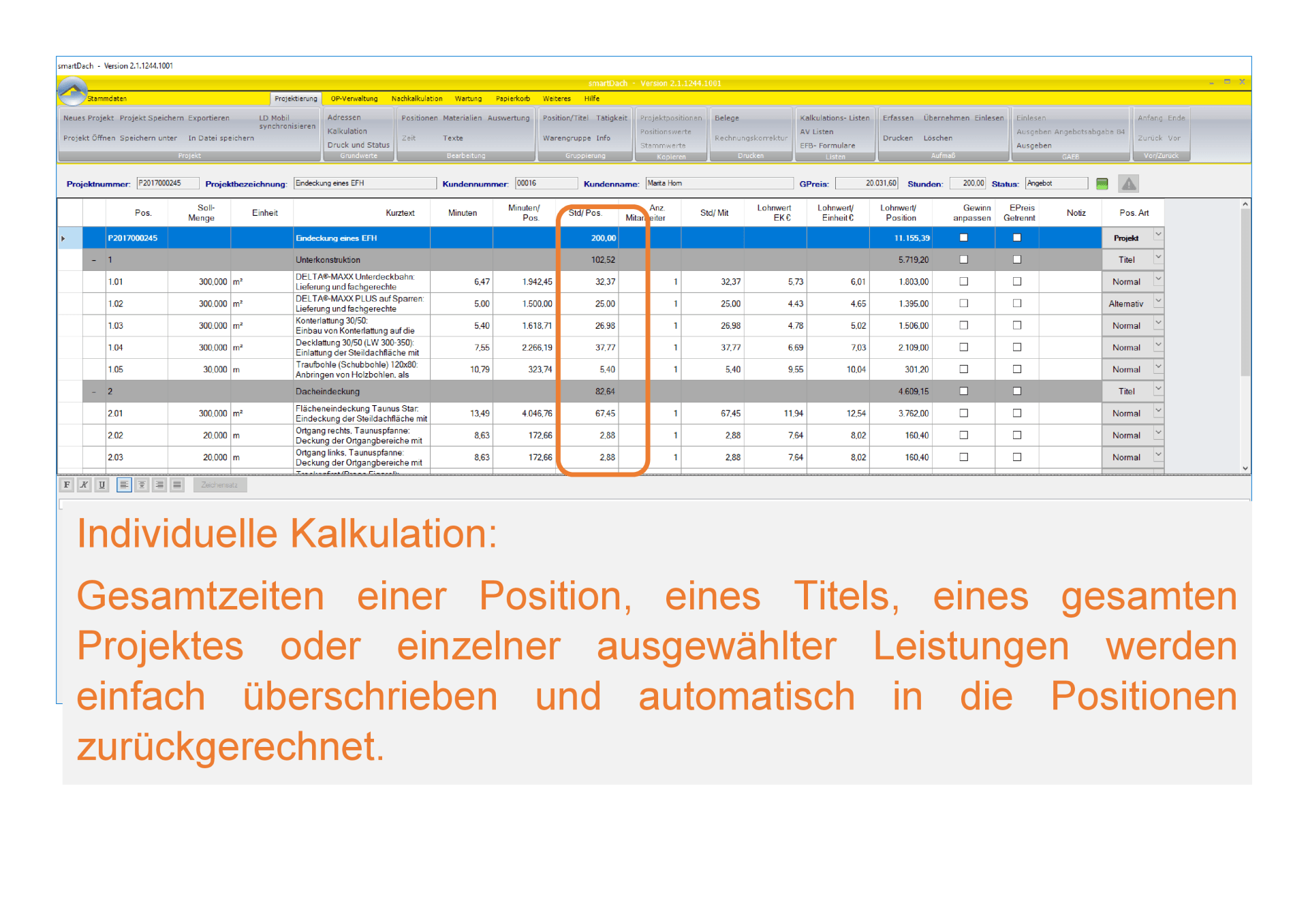 Unser Kalkulationsprogramm für Dachdecker – der smarte Assistent!