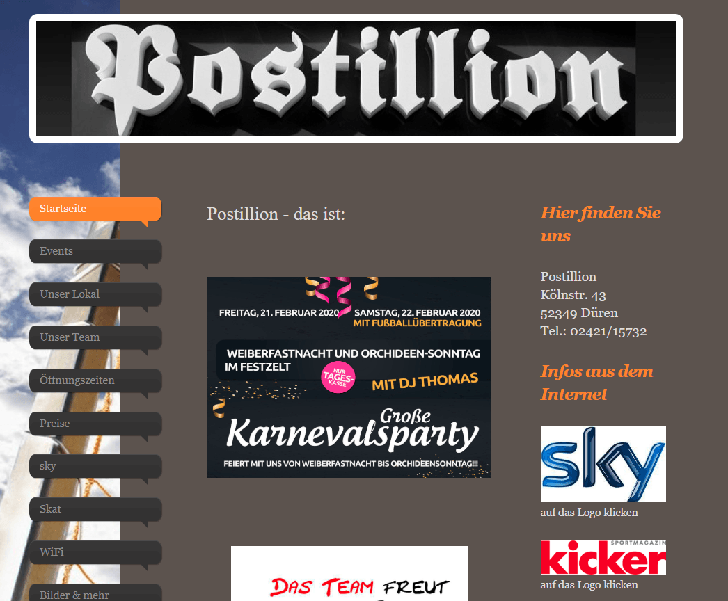Aktuelles vom Postillion Düren