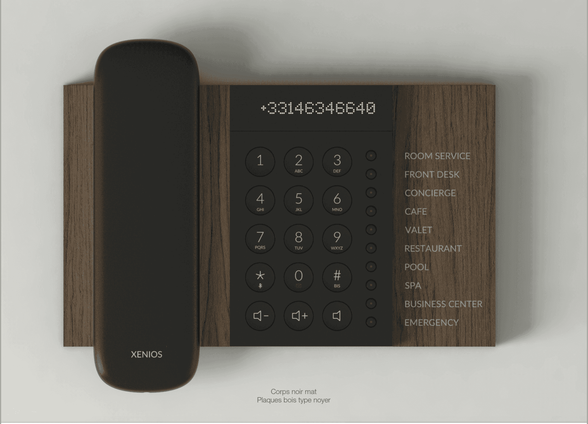 Xenios, the first design and customizable hotel telephone