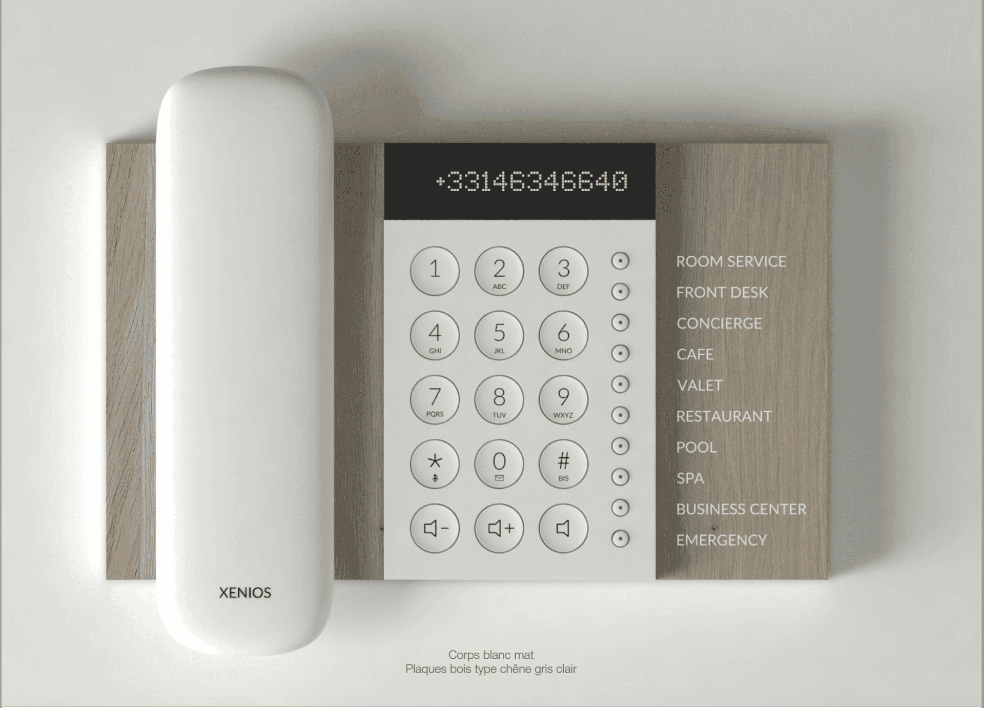 Xenios, the first design and customizable hotel telephone