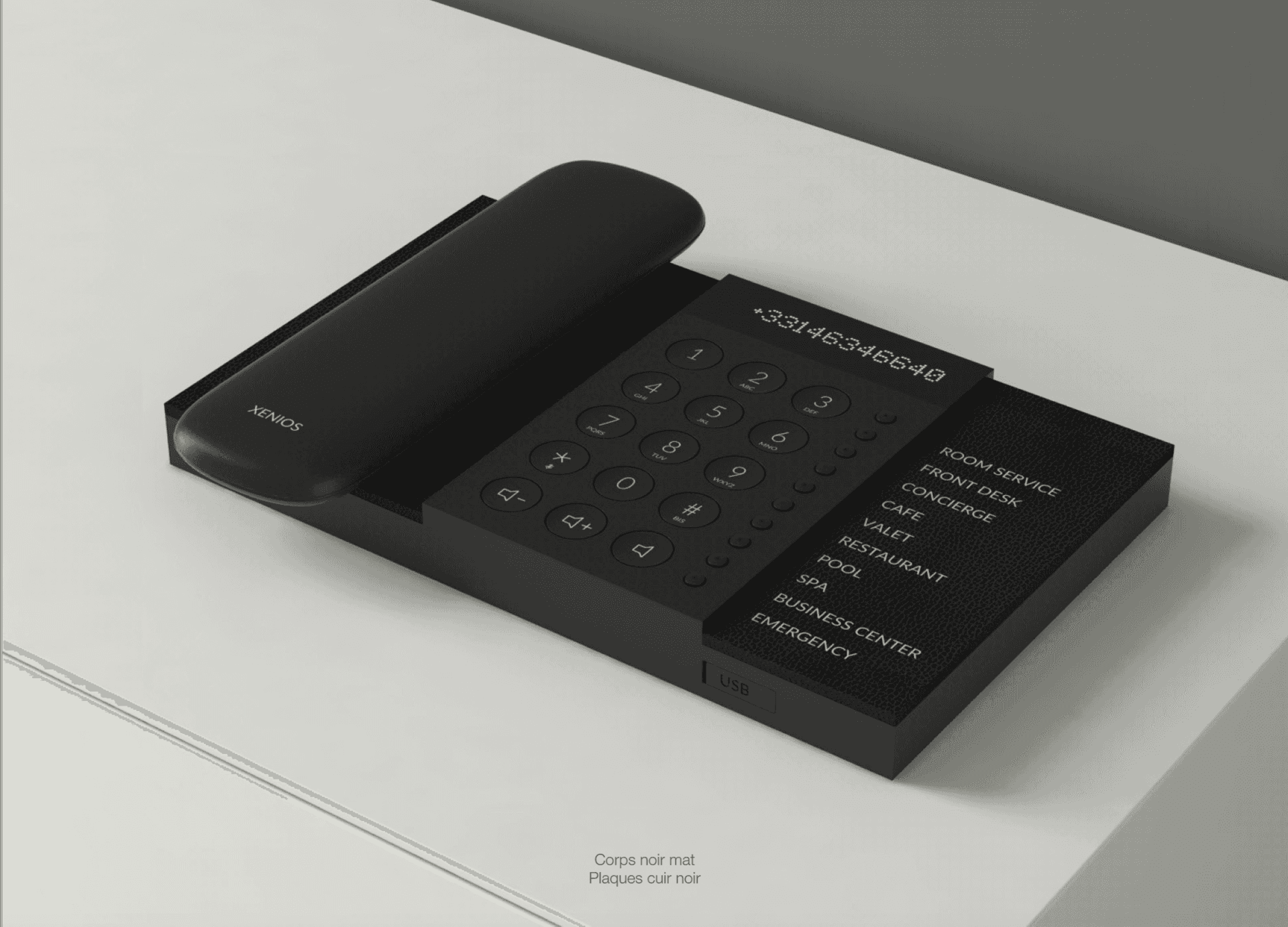 Xenios, the first design and customizable hotel telephone