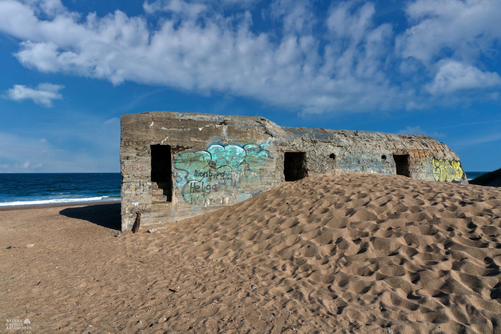 There are many bunkers on the Danish North Sea coast