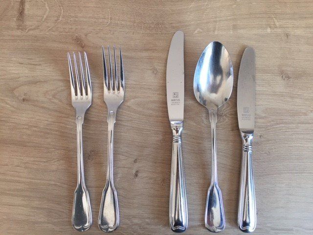 die Sprache des Bestecks